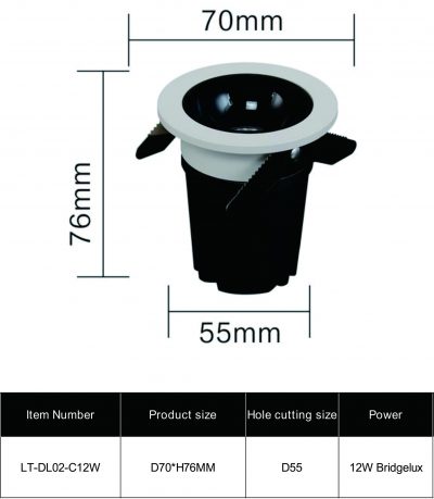 LED DOWNLIGHT LT-DL02-C - Lightstec-China LED Strip Light LED Aluminum ...