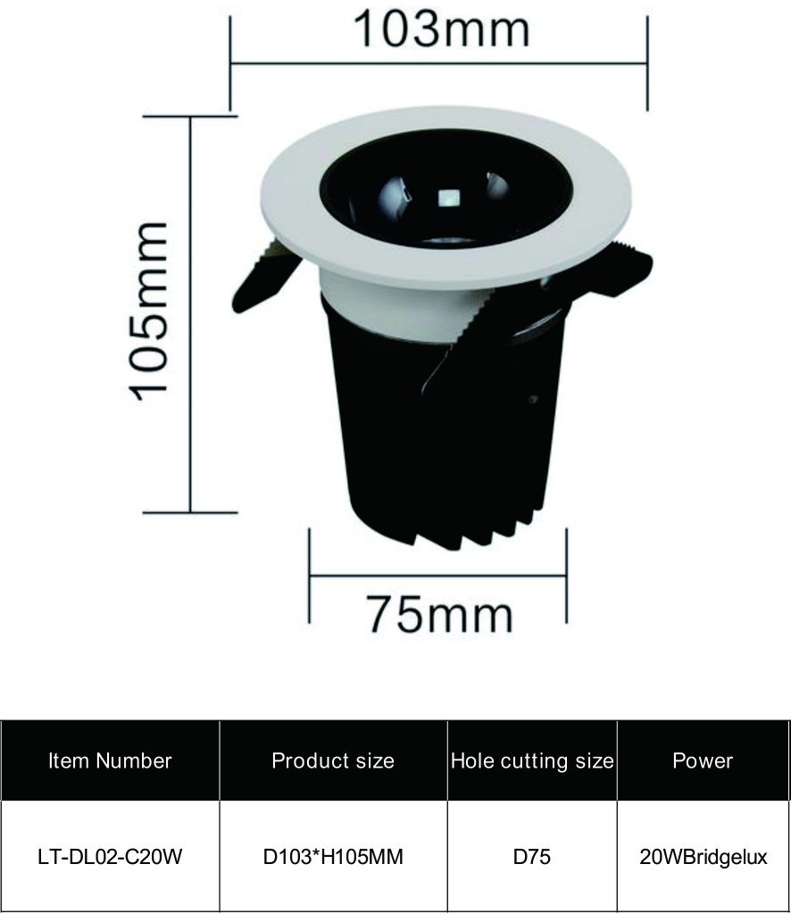 LED DOWNLIGHT LT-DL02-C - Lightstec-China LED Strip Light LED Aluminum ...