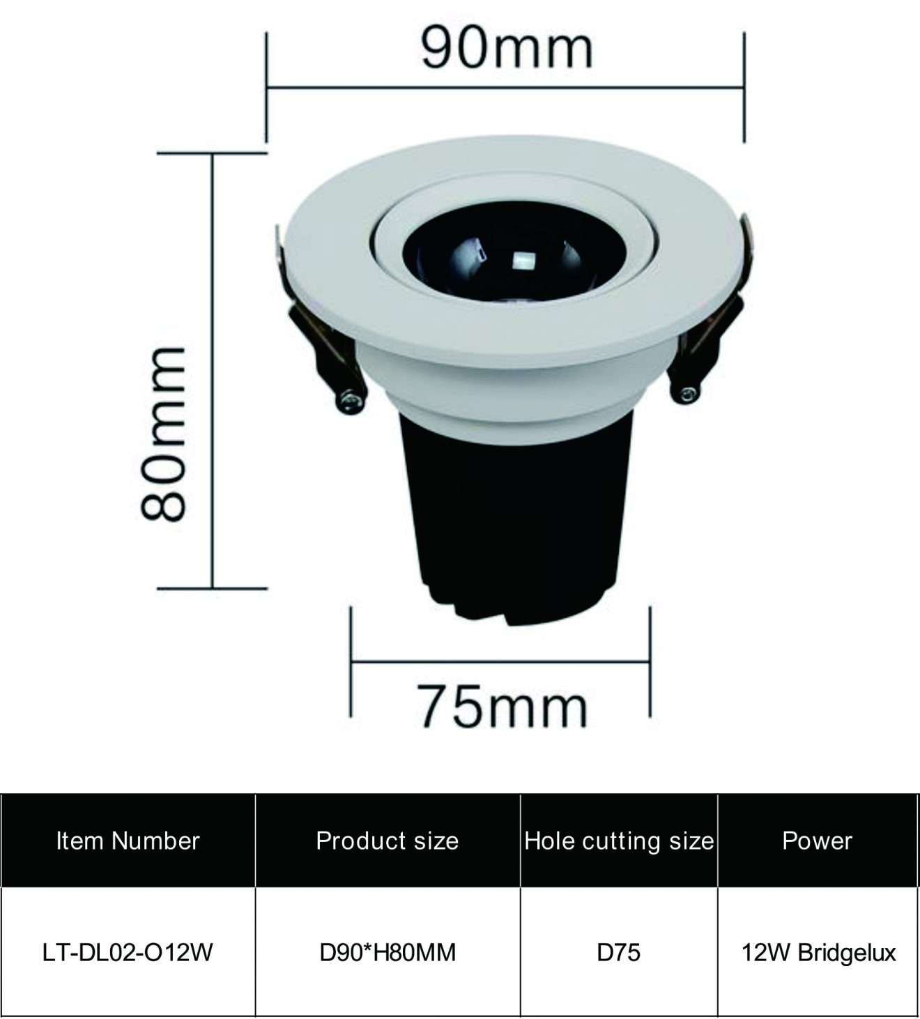 LED DOWNLIGHT LT-DL02-O - Lightstec-China LED Strip Light LED Aluminum ...