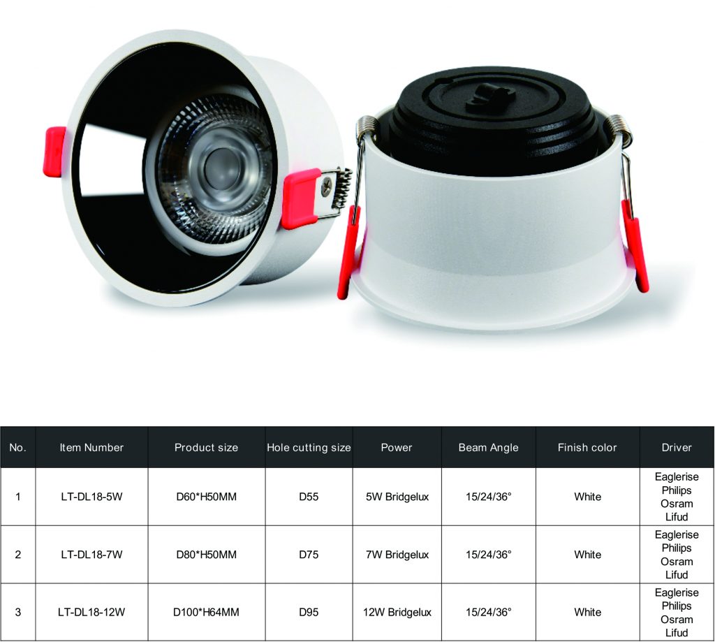 RECESSED MOUNTED DOWNLIGHT LT-DL18 - Lightstec-China LED Strip Light ...